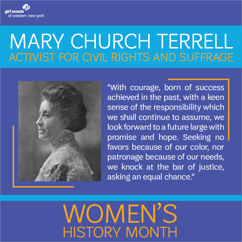 Mary Church Terrell – Women’s History Month, Day 18 – GSWNY Blog
