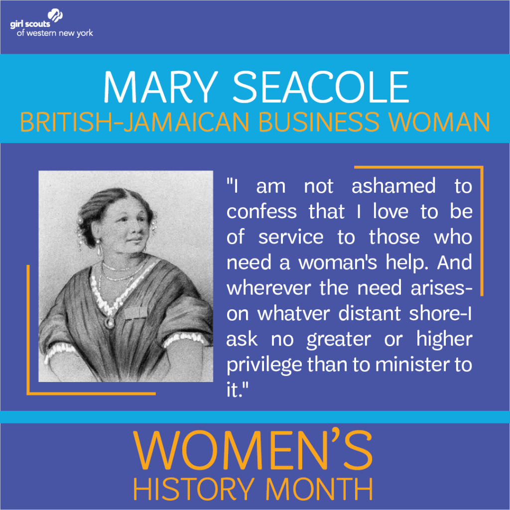 Mary Seacole – Women’s History Month, Day 22 – GSWNY Blog
