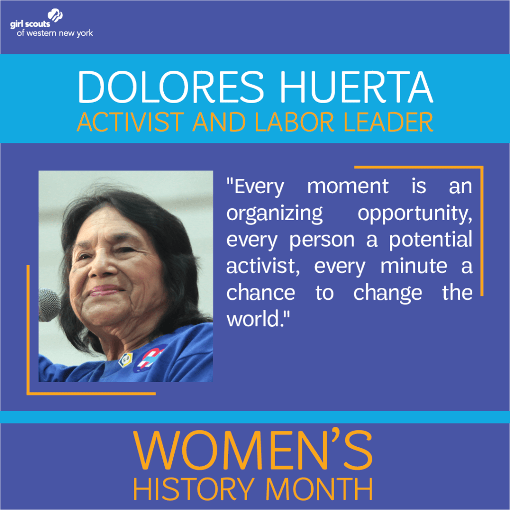 Dolores Huerta – Women’s History Month, Day 25 – GSWNY Blog