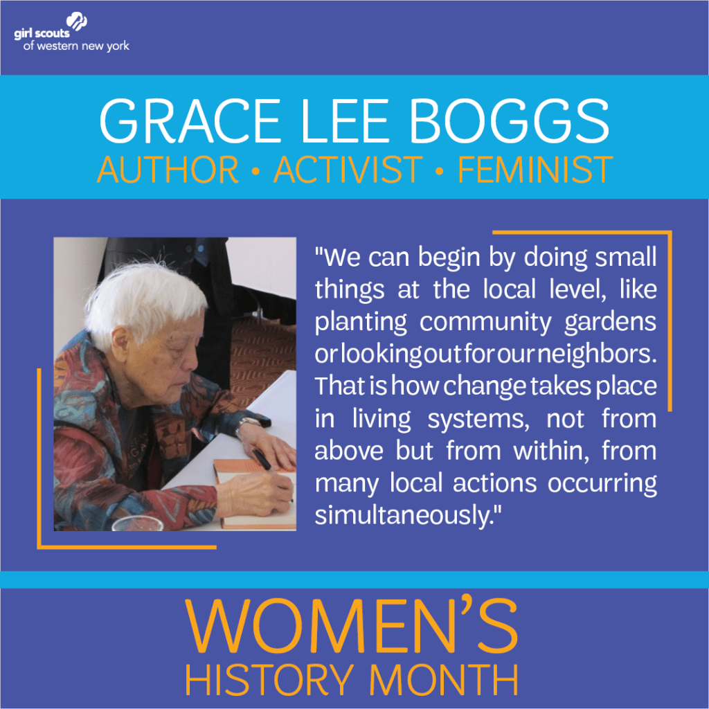 Grace Lee Boggs – Women’s History Month, Day 26 – GSWNY Blog