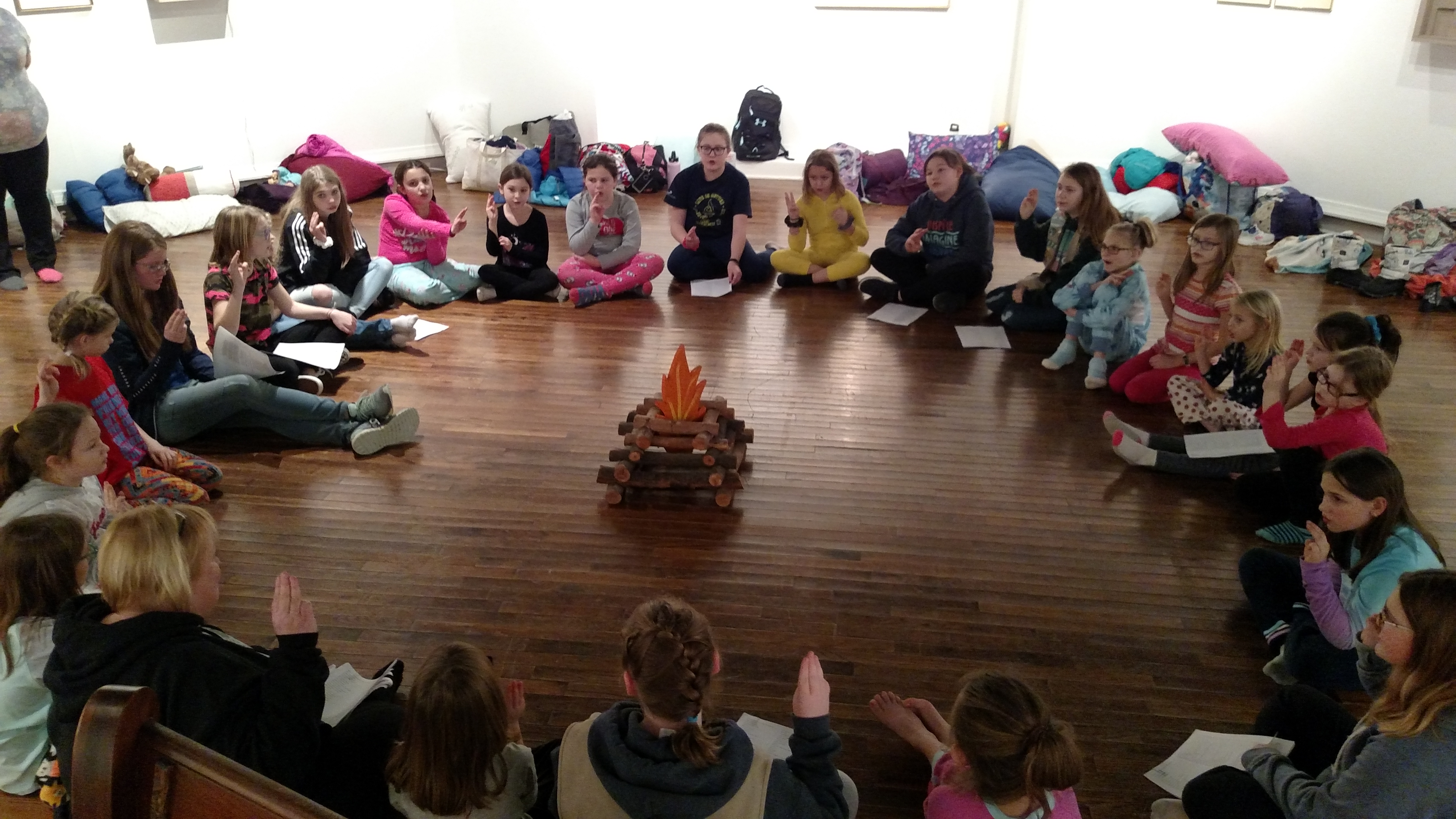 Girl Scouts locked in at the library! – GSWNY Blog