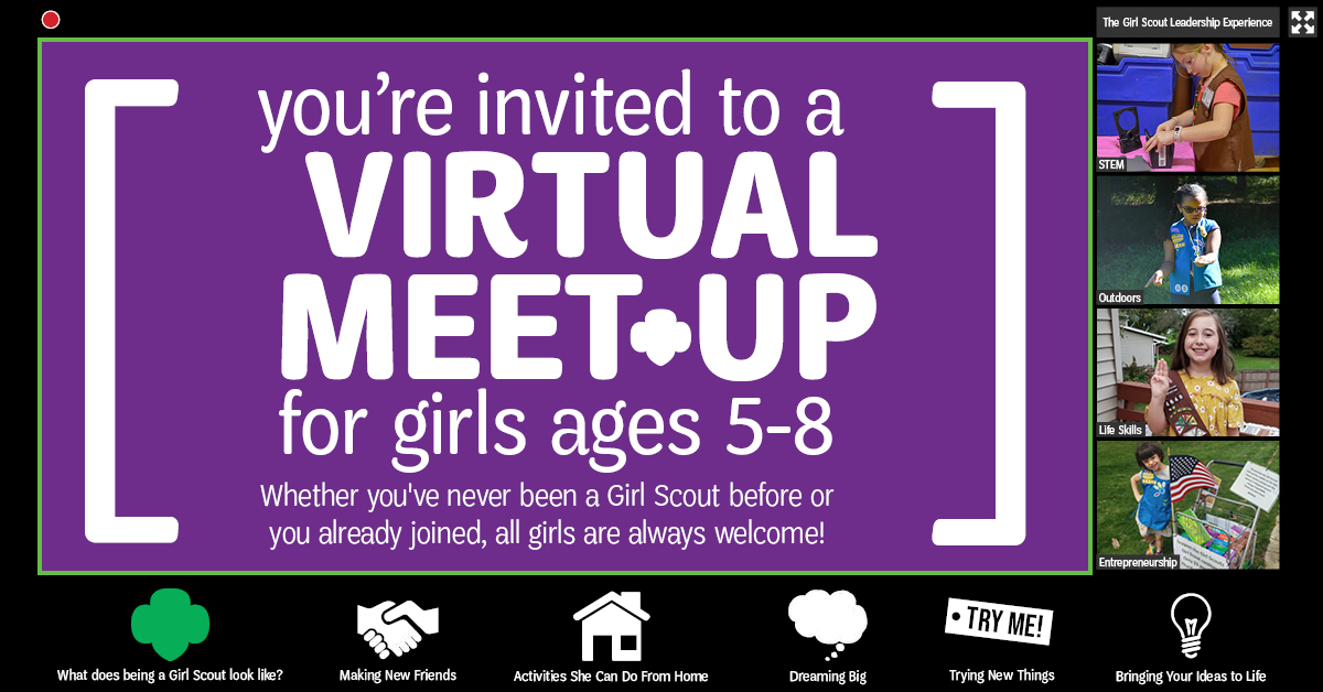 You’re invited to a virtual meet-up for girls ages 5-8! – GSWNY Blog