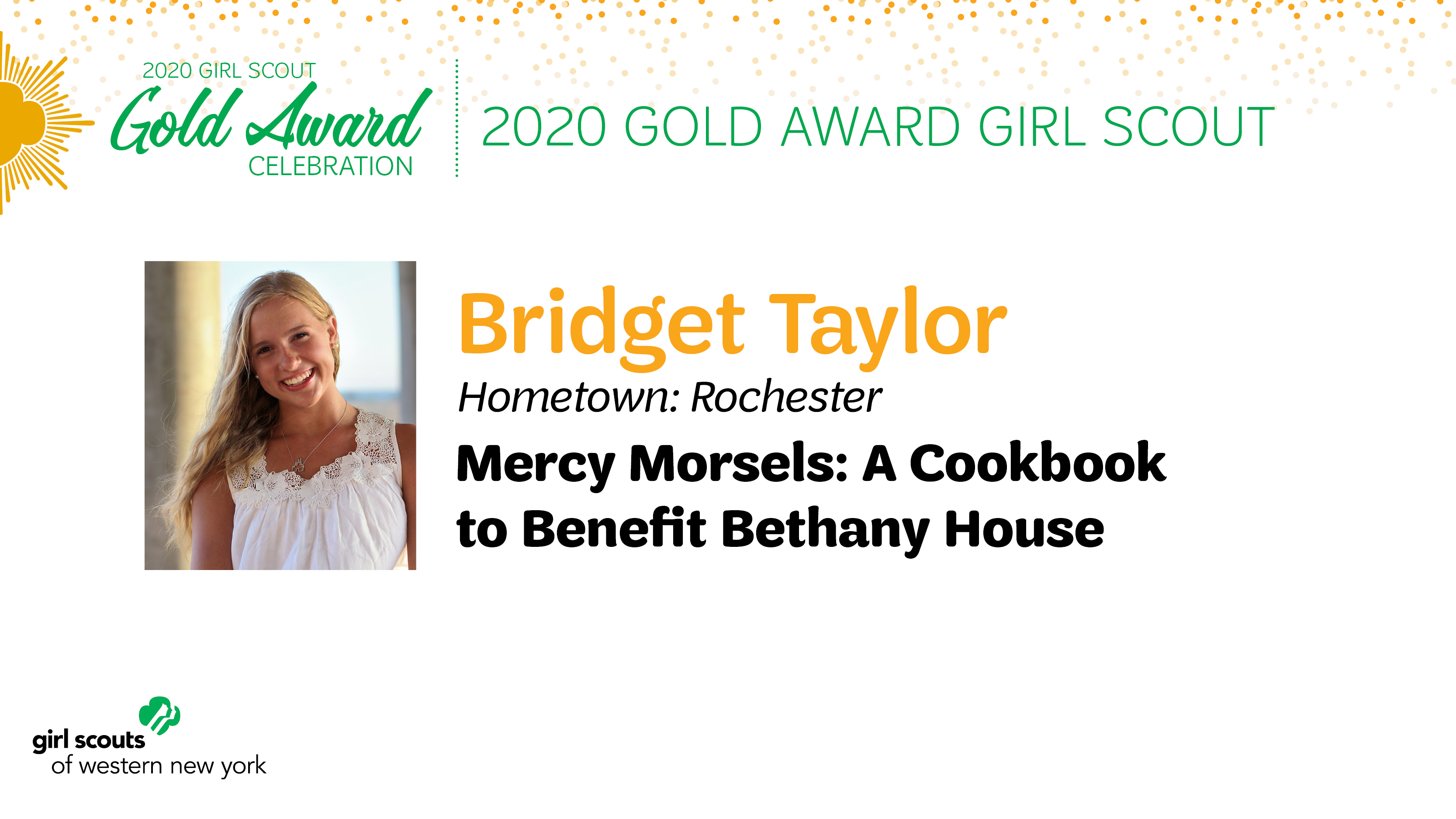 Girl Scouts of WNY announces Bridget Taylor as a 2020 Gold Award Girl ...