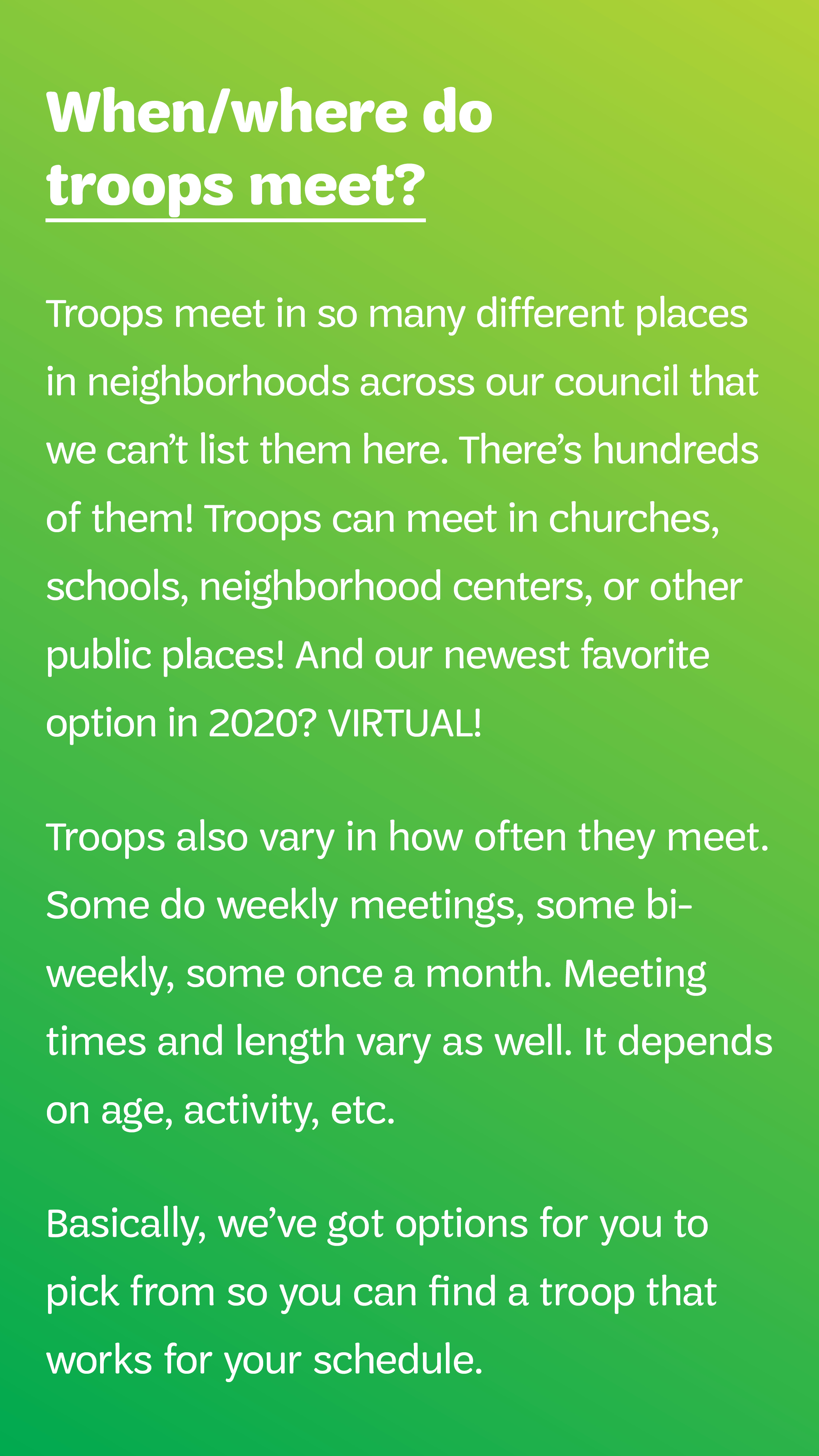 Girl Scout FAQ – GSWNY Blog