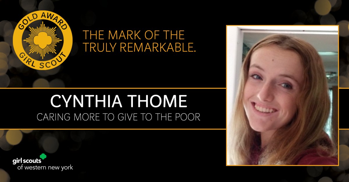 Cynthia Thome earns 2021 Girl Scout Gold Award – GSWNY Blog