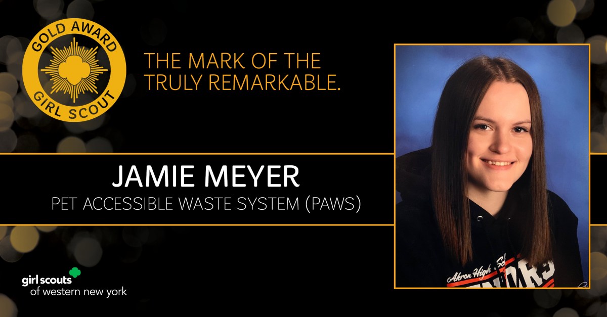 Jamie Meyer earns 2021 Girl Scout Gold Award – GSWNY Blog