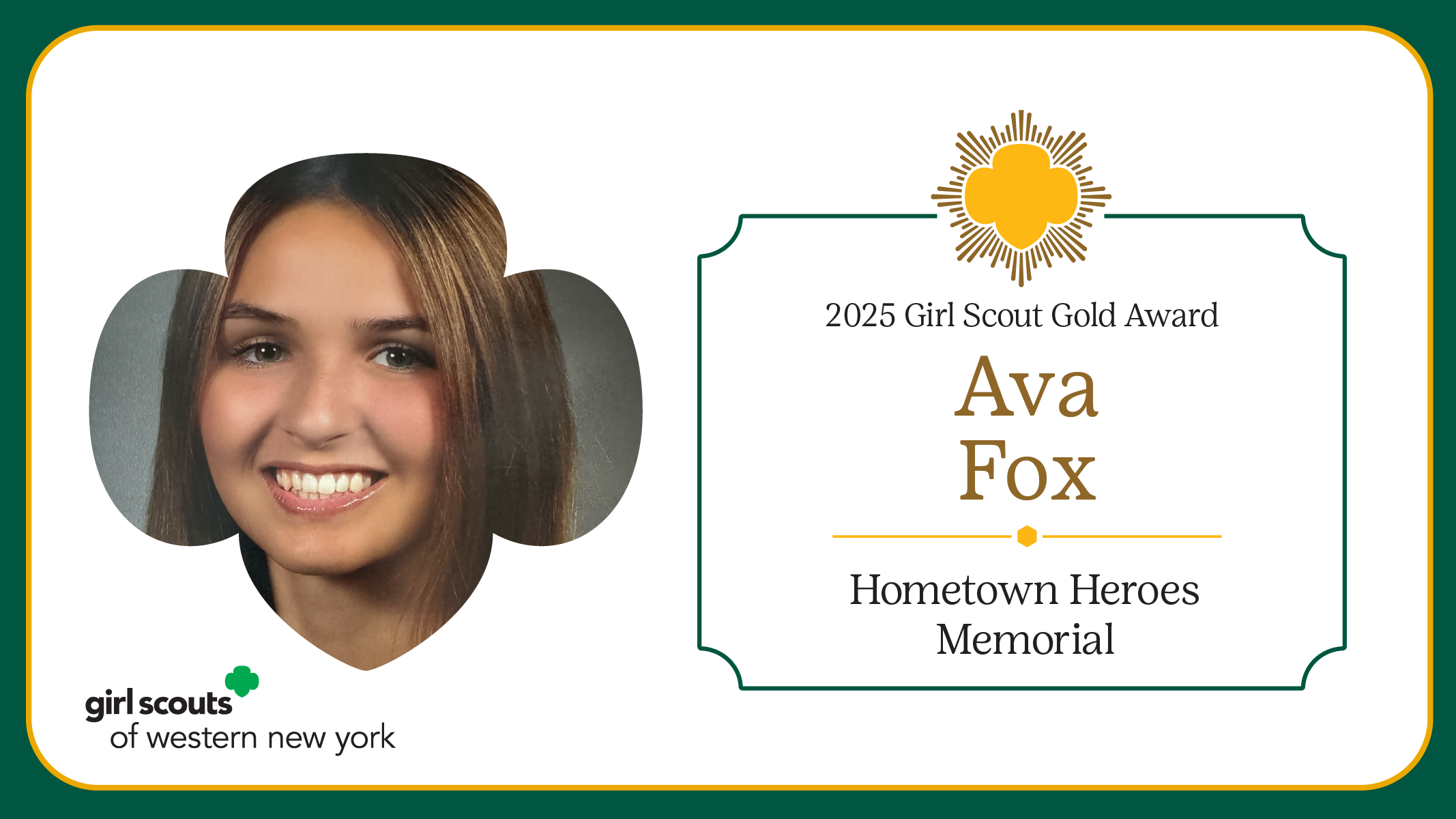Ava Fox 2025 Girl Scout Gold Award – GSWNY Blog